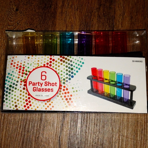 Dining | Party Test Tube Shooter Glasses With Rack Set Of 6 | Poshmark